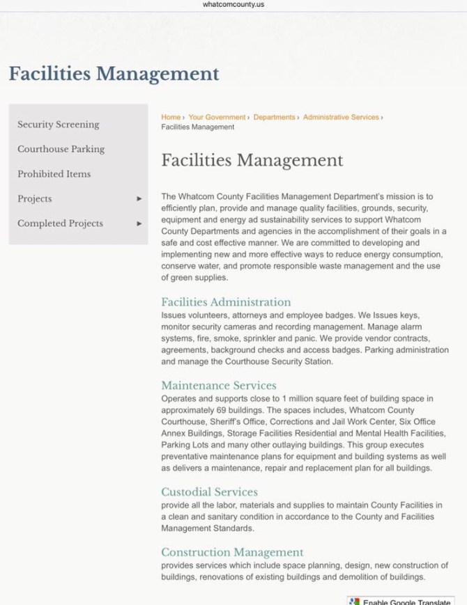 County Sheriff Bill Elfo points finger at County Facilities Management ...