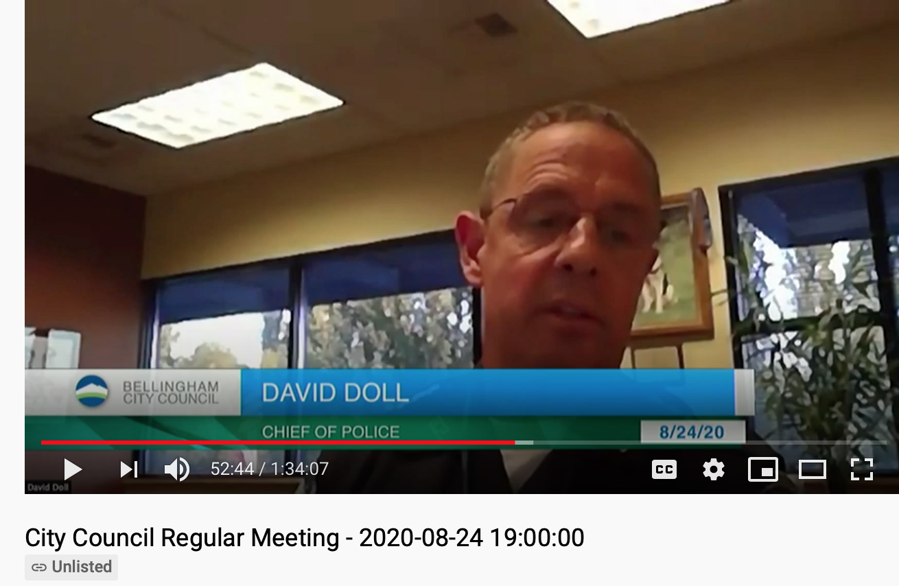 More BPD public relations: Chief Doll’s statement at the 8/24/20 ...